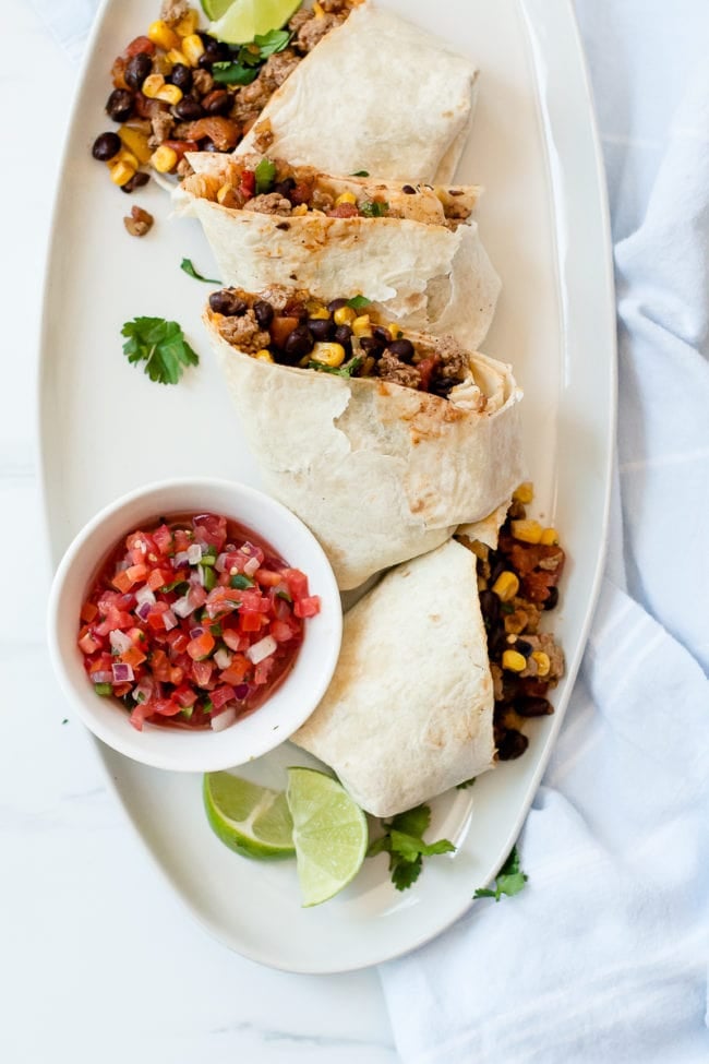 Southwest Turkey Burrito | Main Dish | Oh So Delicioso