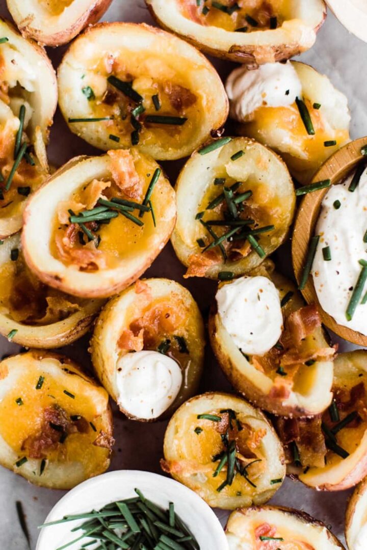 THE BEST Crispy Baked Potato Skins - Oh So Delicioso