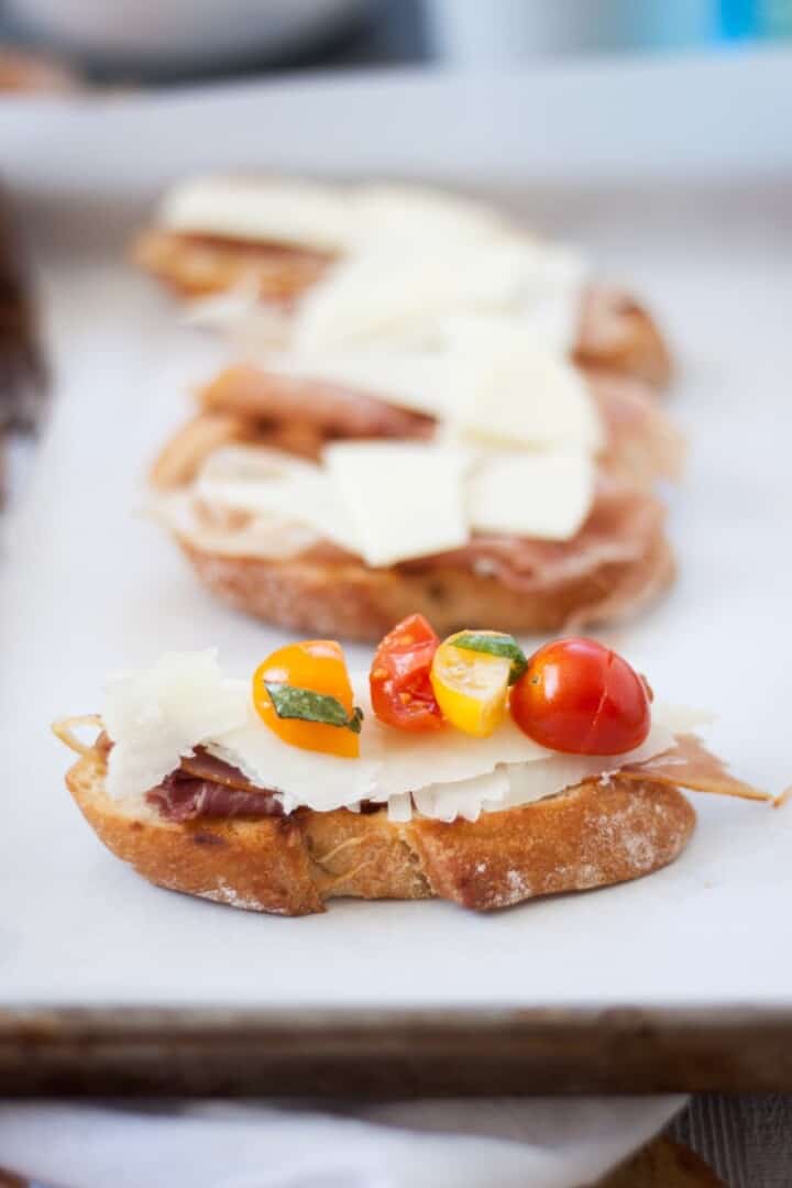 Spanish Tapas with Serrano Ham and Manchego Cheese - Oh So Delicioso