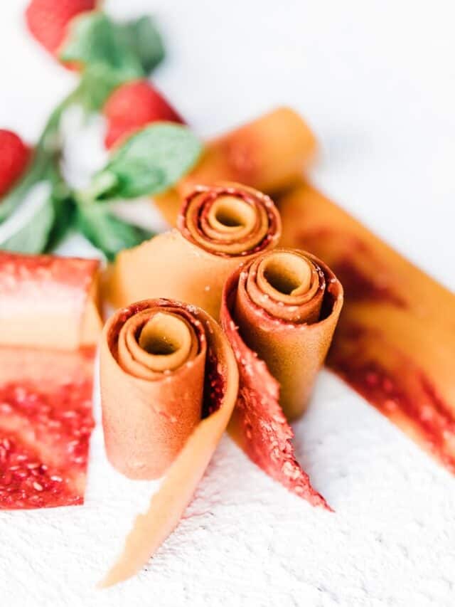 Peach and Raspberry Fruit Leather - Oh So Delicioso