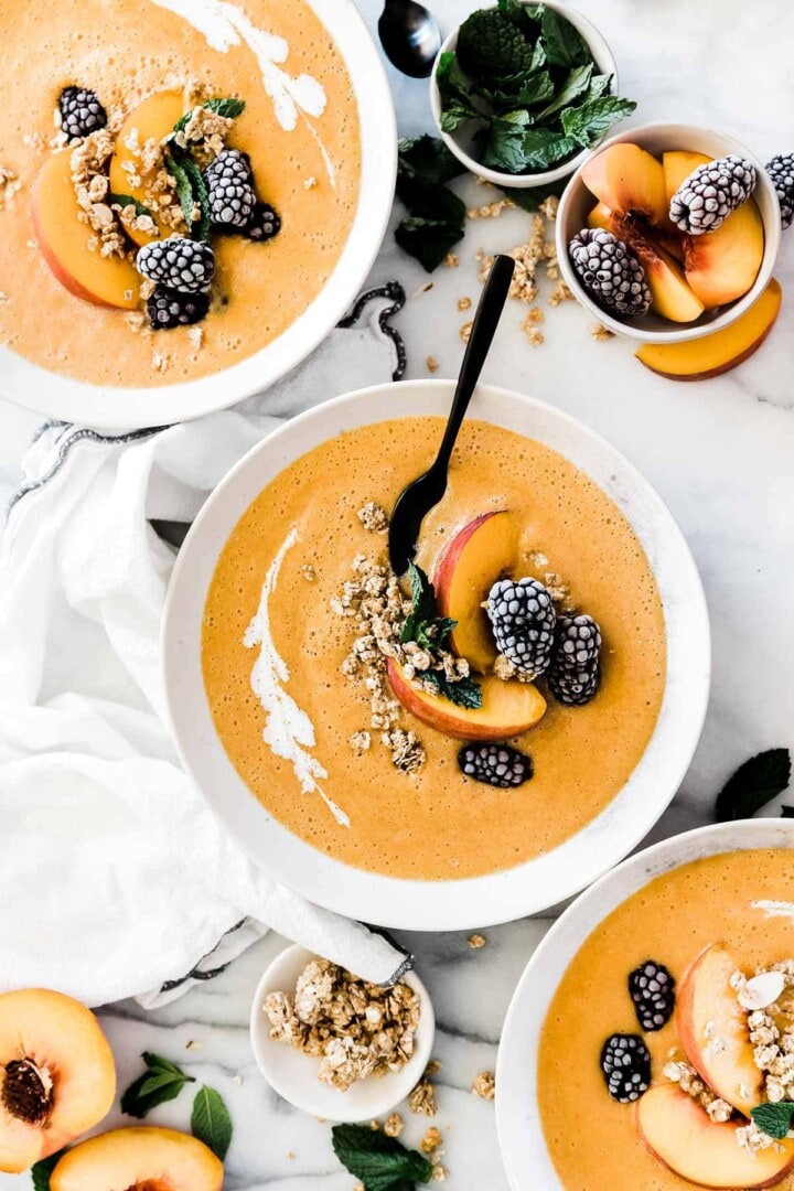 Peach Chilled Soup - Oh So Delicioso