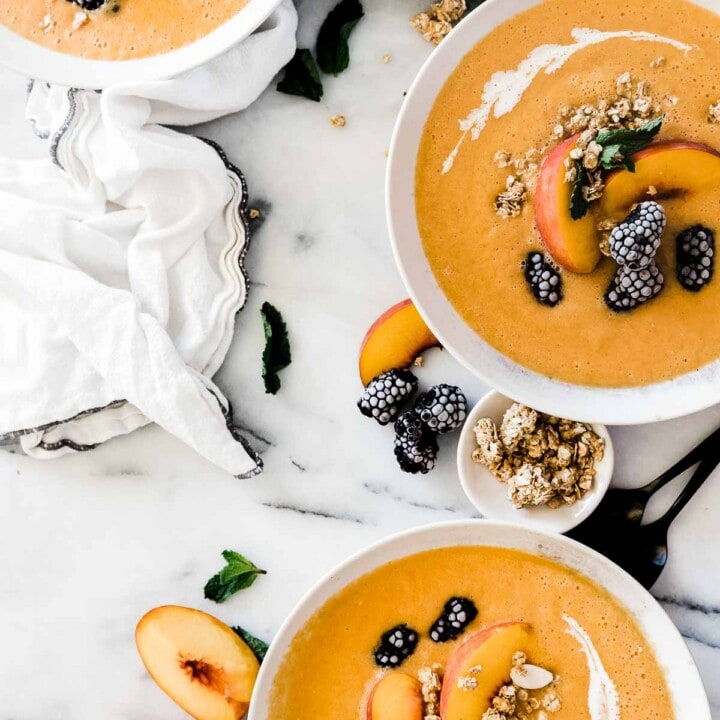 Peach Chilled Soup - Oh So Delicioso