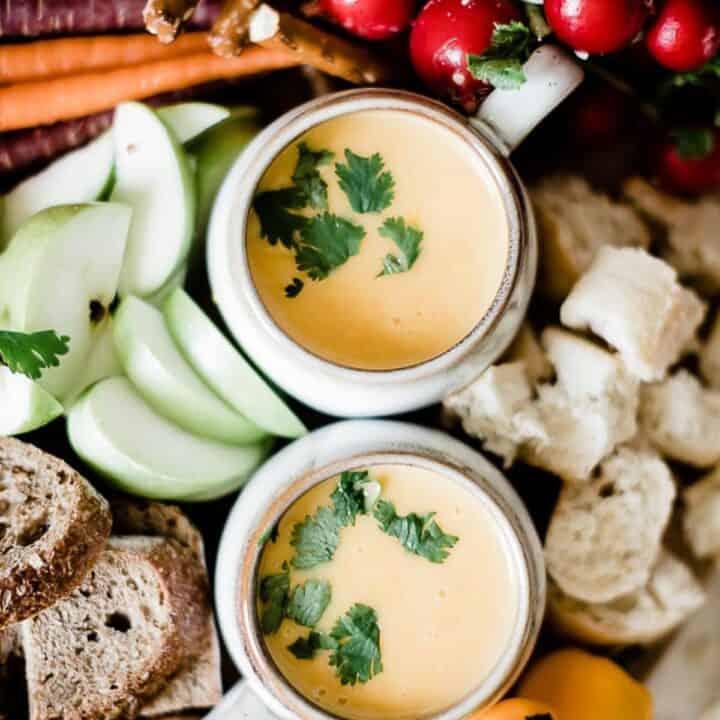 Melting Pot Beer & Cheddar Cheese Fondue Recipe - Oh So Delicioso