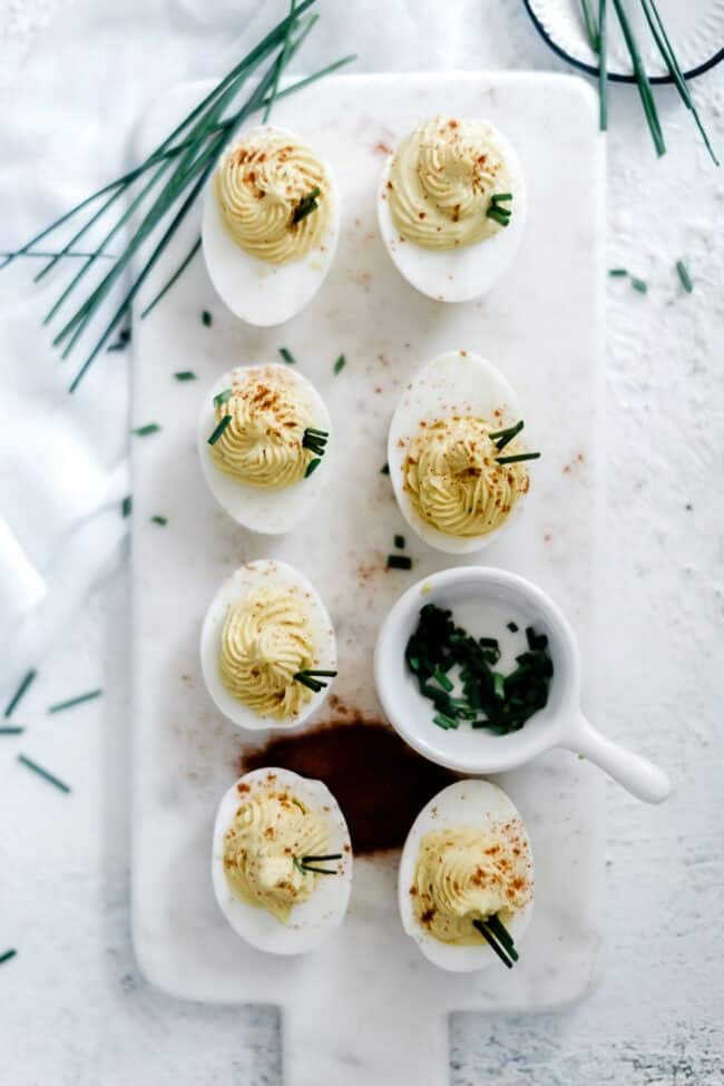Easy Deviled Eggs Four Ways Recipes Oh So Delicioso 5598