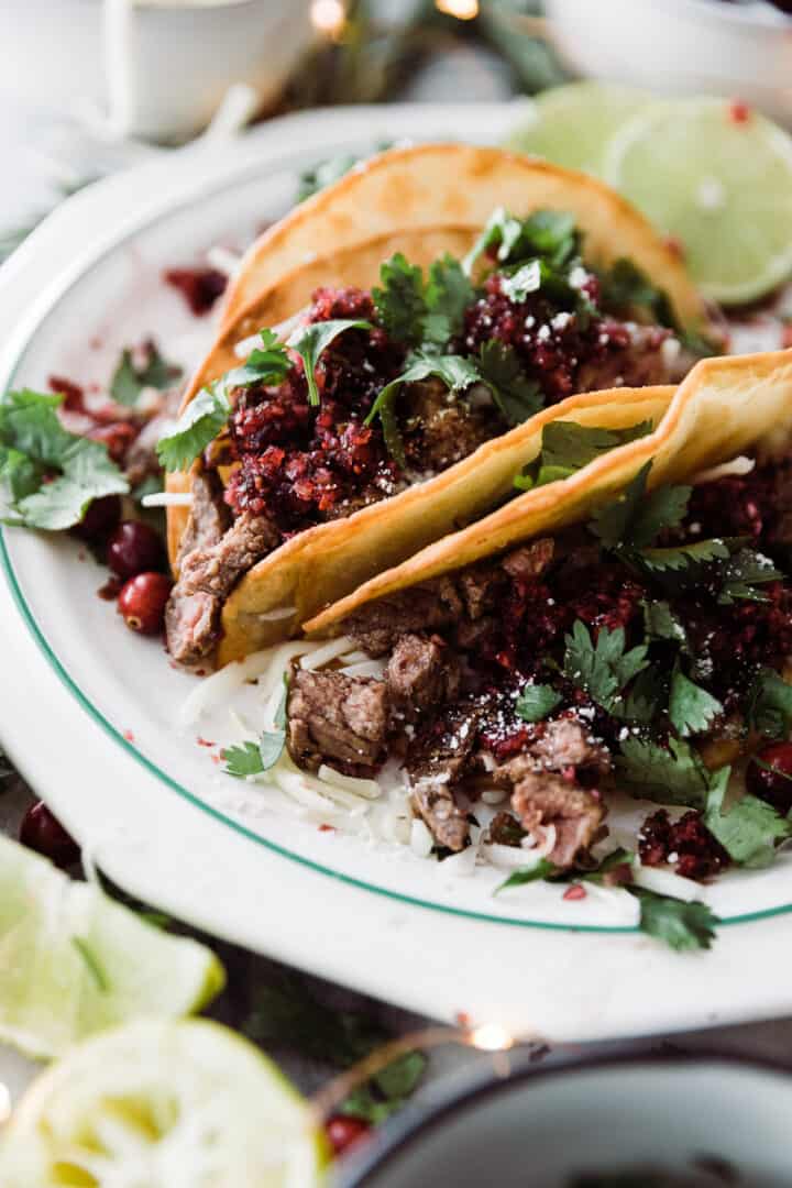 Easy Christmas Dinner - Christmas Tacos! - Oh So Delicioso